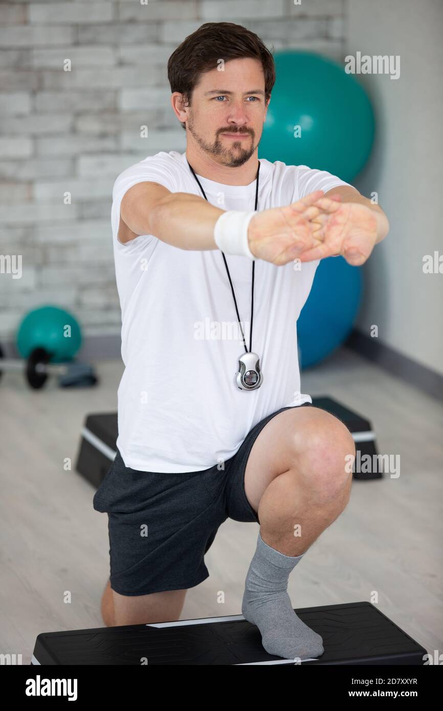 Step exercises hi-res stock photography and images - Alamy