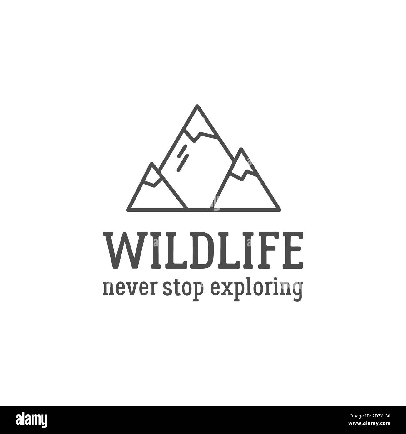 Camping logo design with typography and travel elements - mountain ...