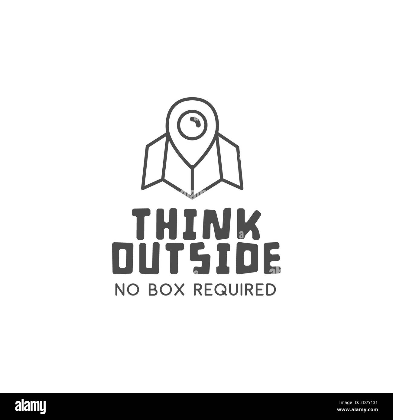 Hiking trail logo design with typography and travel elements - map, pin ...