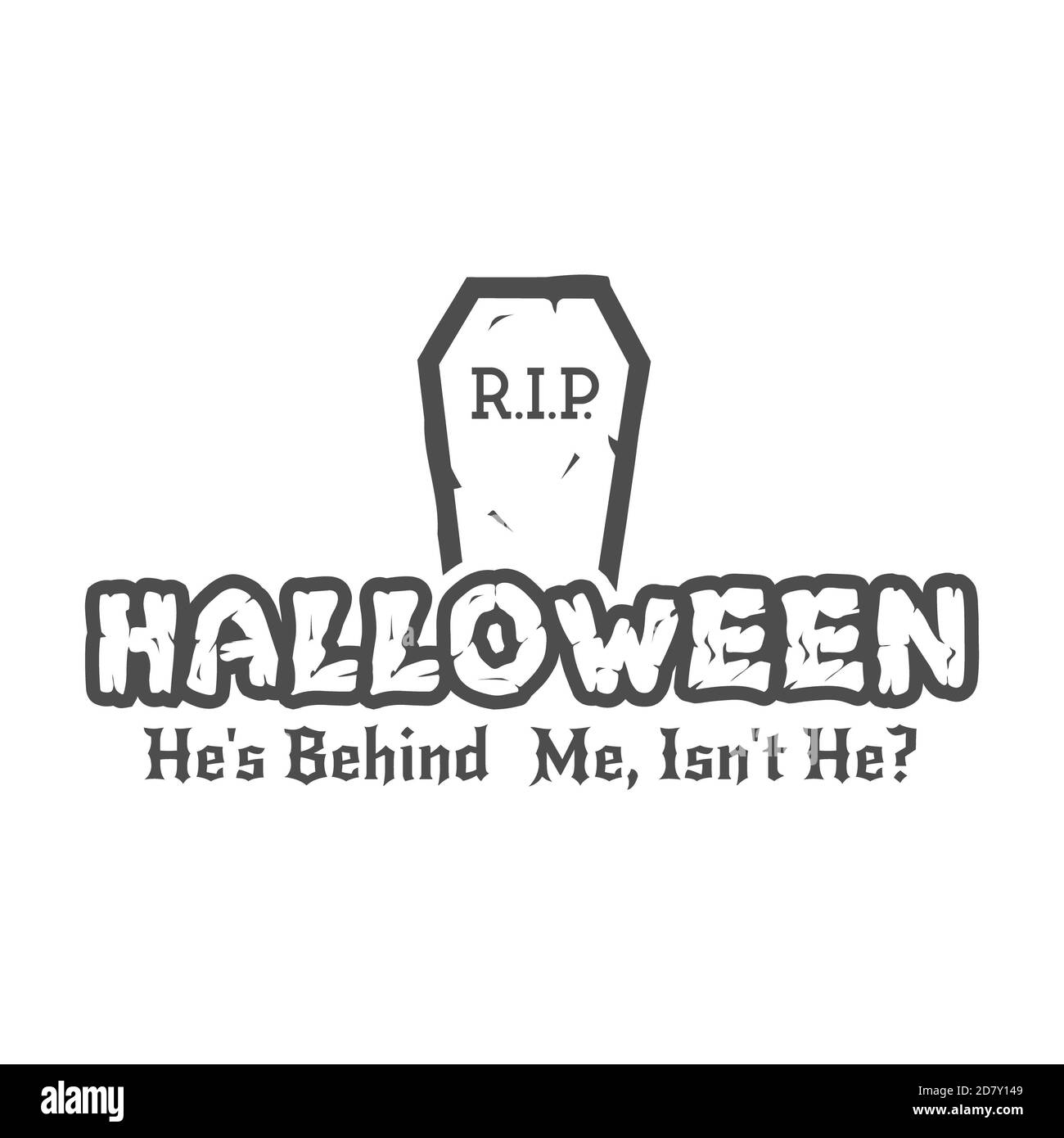 Halloween RIP label template with tombstone and typography elements ...