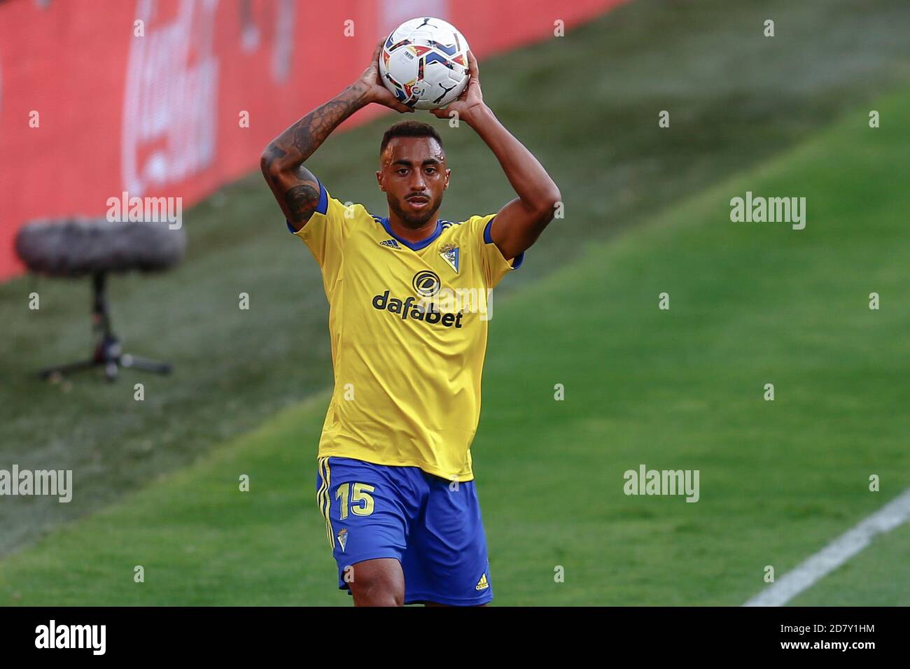 Carlos Akapo of Cadiz CF during the La Liga match between FC Cadiz and ...
