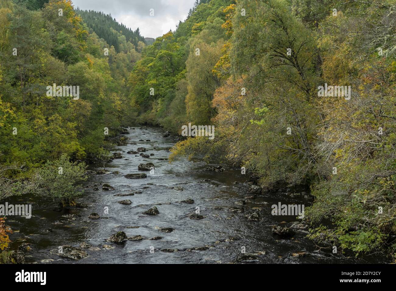 The River Affric in Glen Affric at Cannich, Highland, Scotland Stock ...