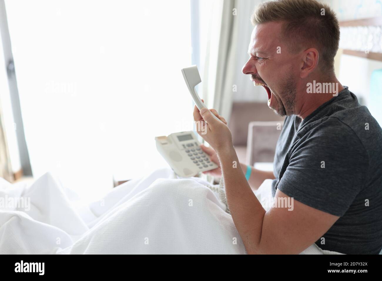 Irritation telephone hi-res stock photography and images - Alamy