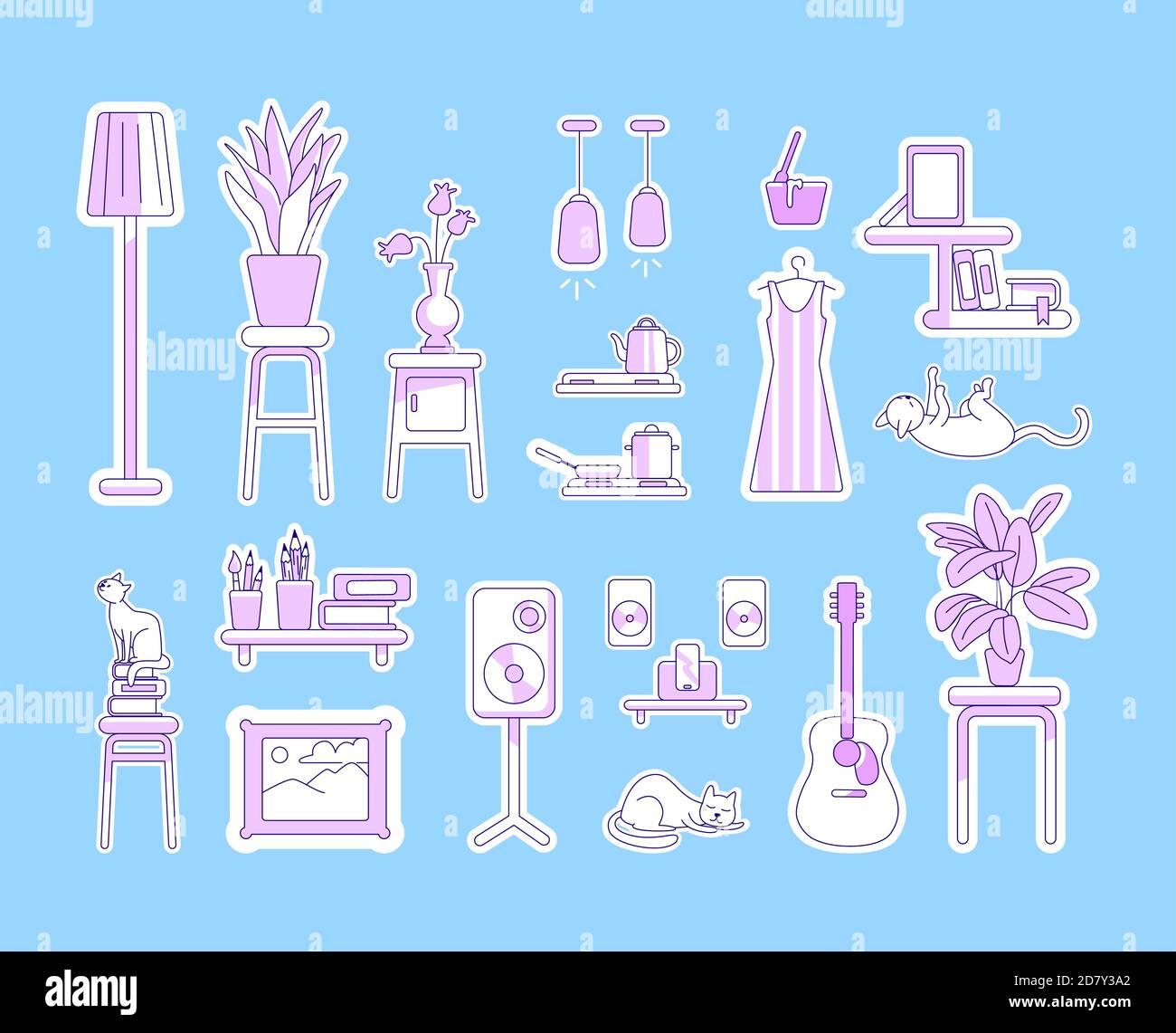 2d outline drawing Stock Vector Images - Alamy