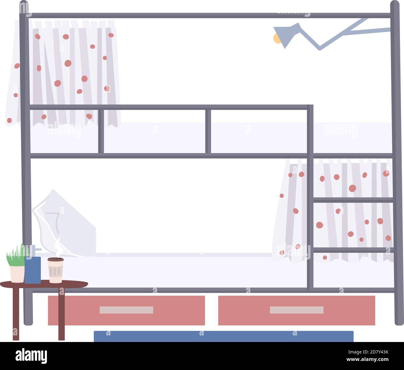 Co living apartment Stock Vector Images - Alamy