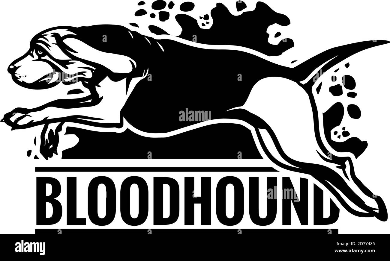 Bloodhound in jump - Dog Happy Face Paw Puppy Pup Pet Clip Art K-9 Cop ...