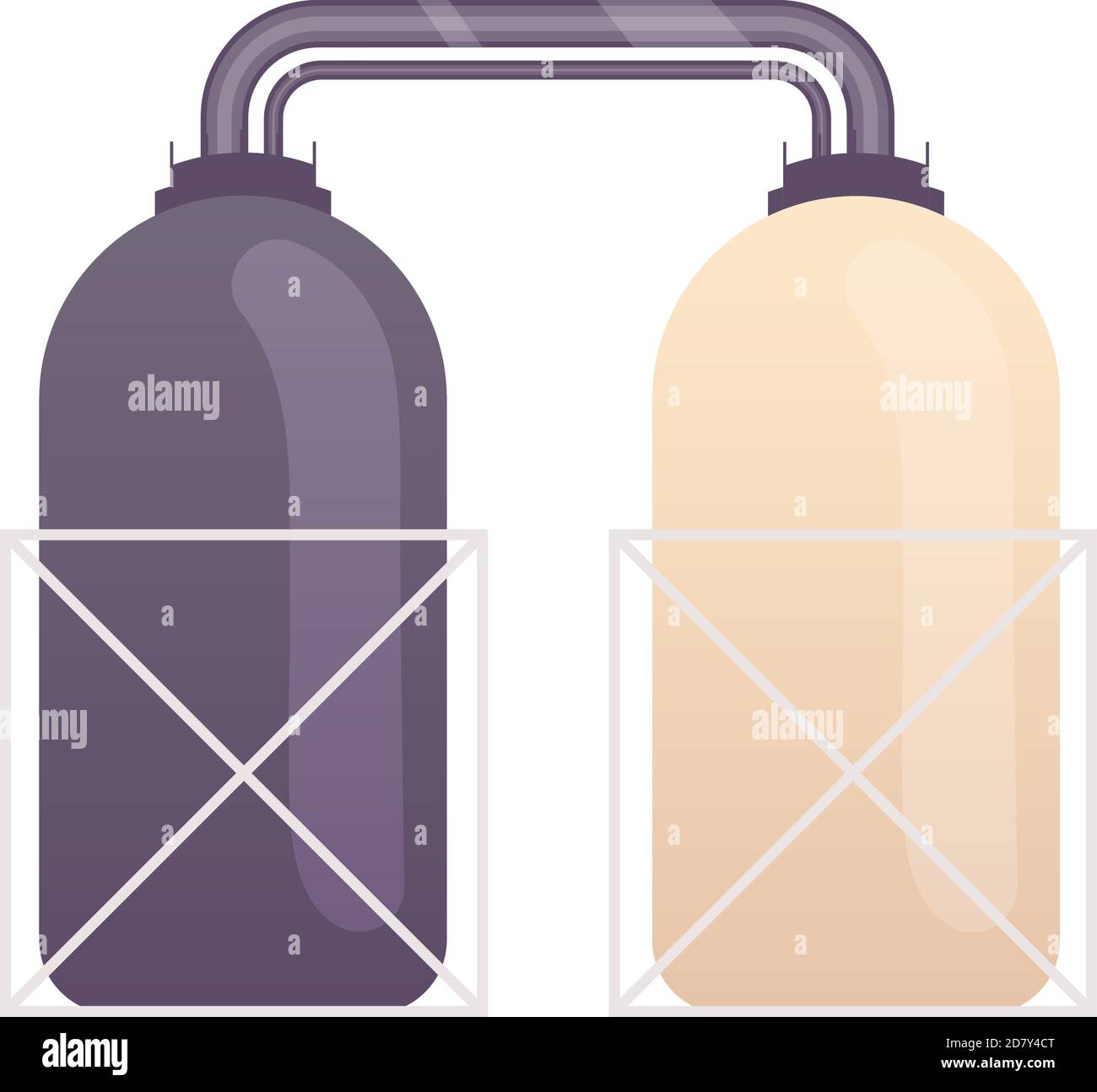 Industrial tanks cartoon vector illustration Stock Vector Image & Art ...