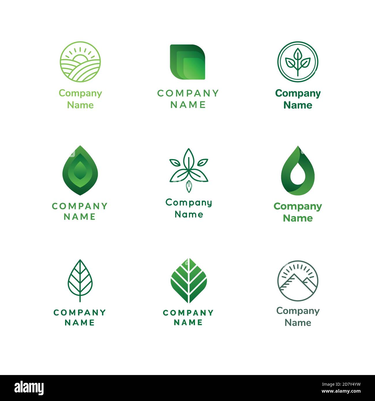Creative nature abstract icons, logos and elements. Vector template ...