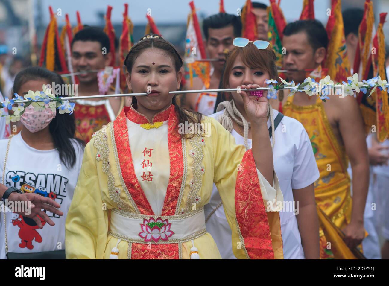 A procession during the Vegetarian Festival (Nine Emperor Gods Festival ...