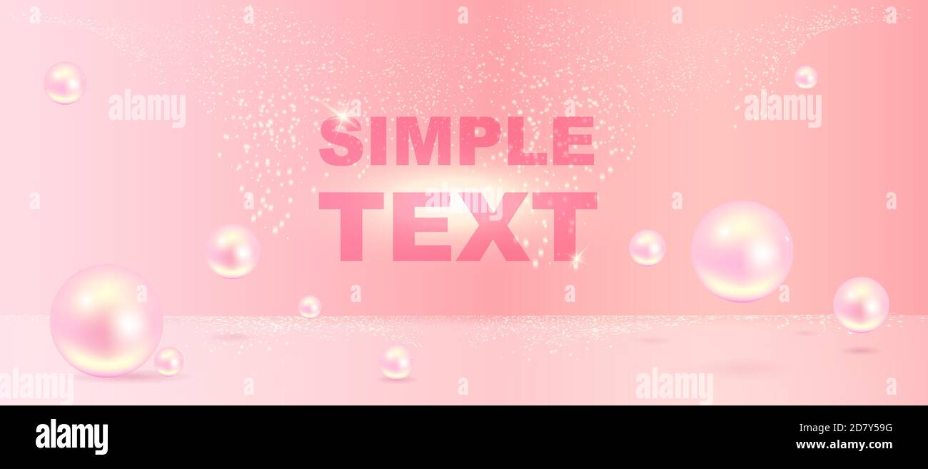 White pearls realistic vector product ads banner template Stock Vector ...