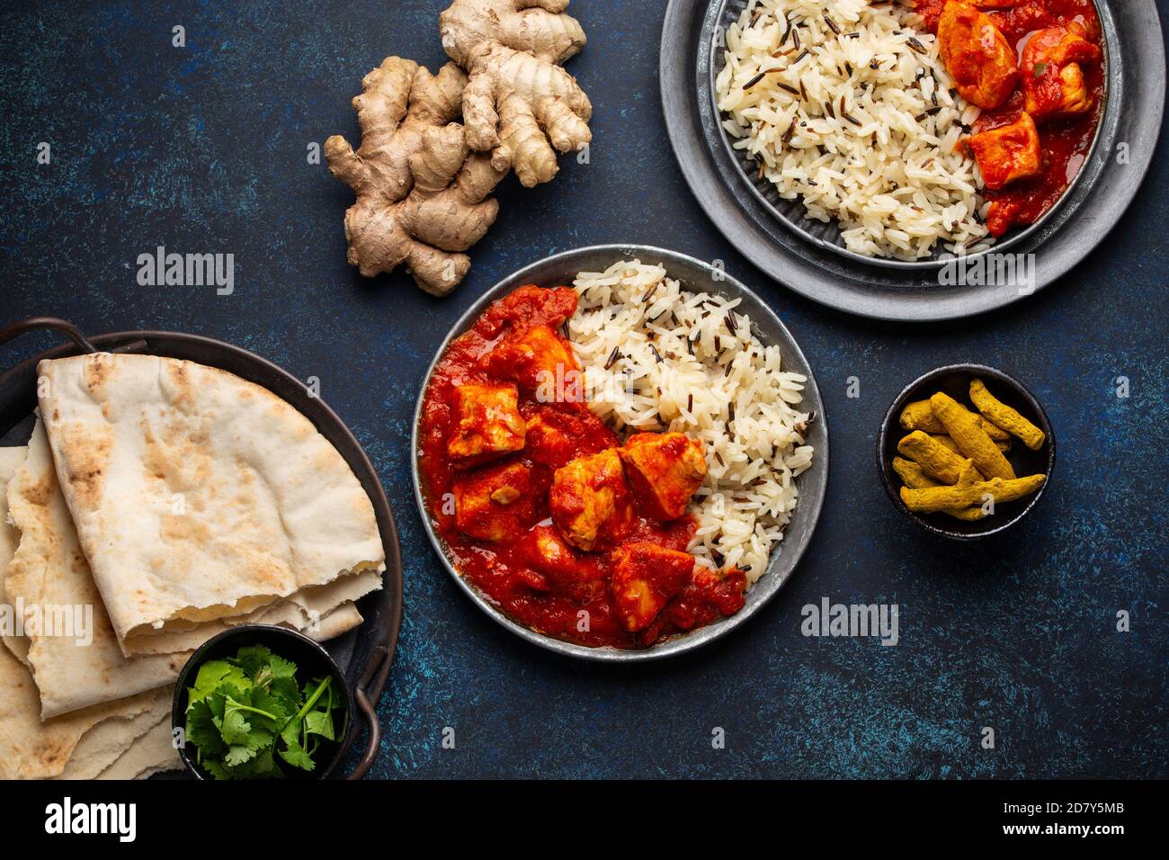 Indian chicken tikka masala curry Stock Photo - Alamy