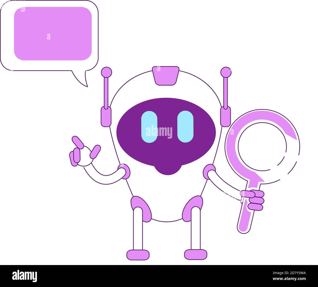 Virtual assistant flat color vector character Stock Vector Image & Art ...