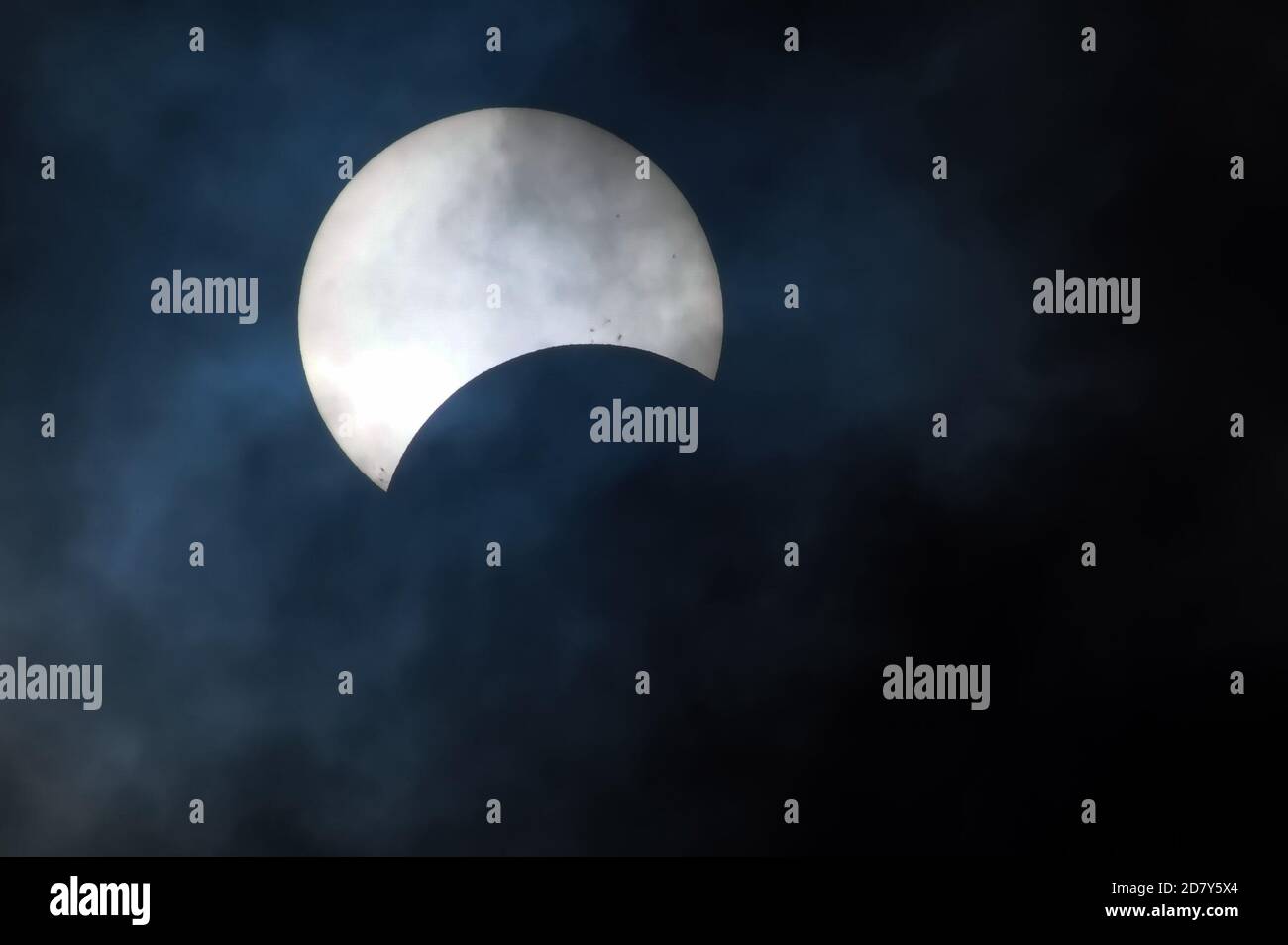Partial Solar Eclipse Stock Photo - Alamy