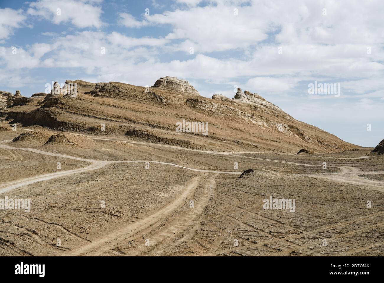 Hills and erosion terrain, natural background. Photo in Qinghai, China ...