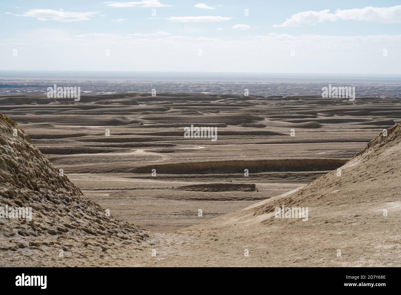 Hills and erosion terrain, natural background. Photo in Qinghai, China ...