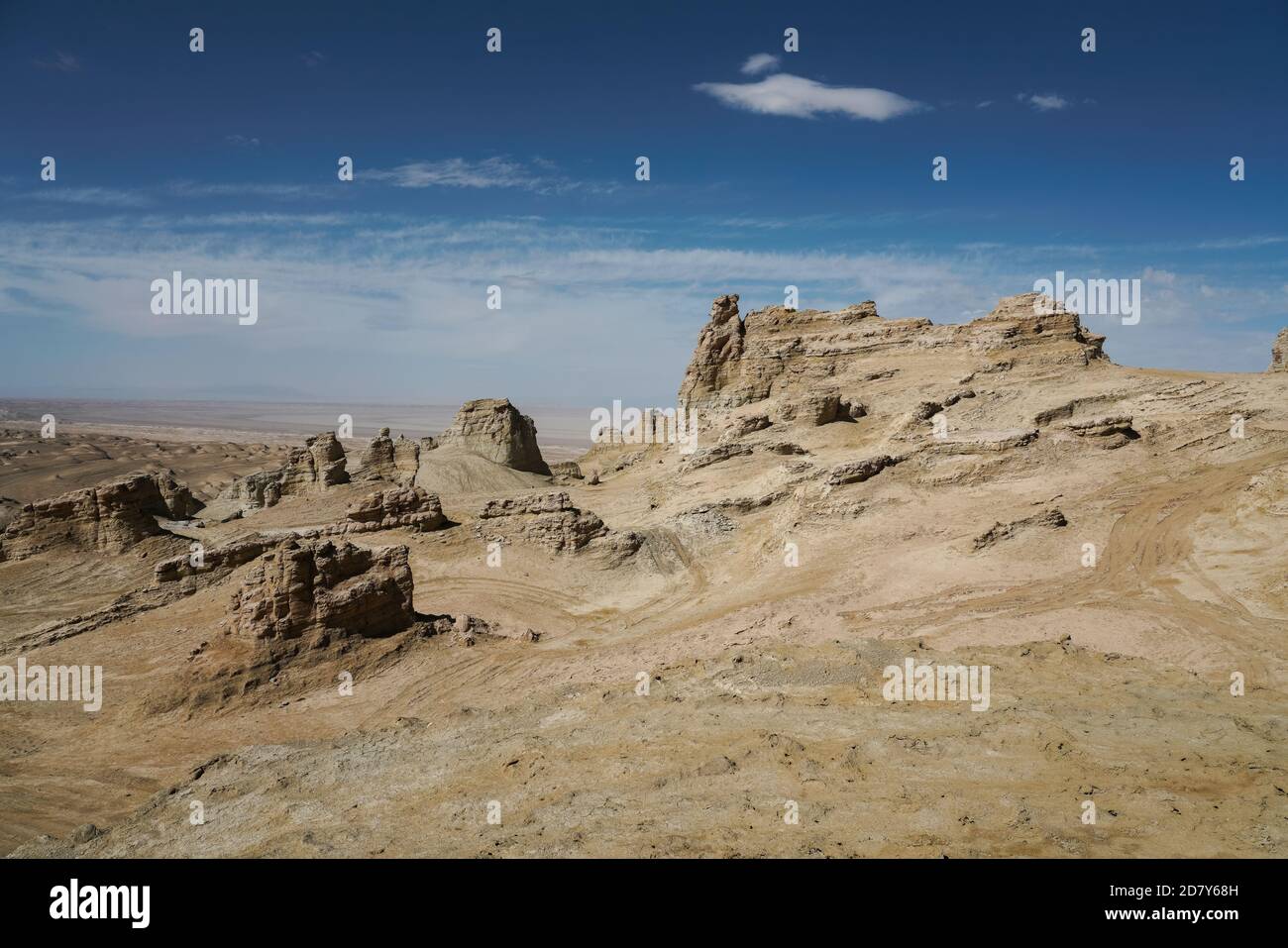 Hills and erosion terrain, natural background. Photo in Qinghai, China ...