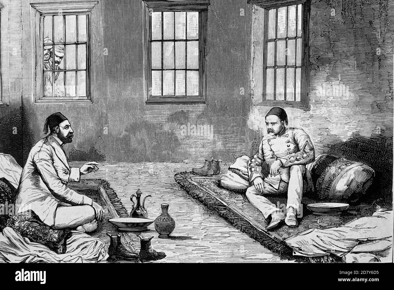 Cairo, Egypt. Arabi Pacha and Tulba-Pacha, in the prisons of the ...