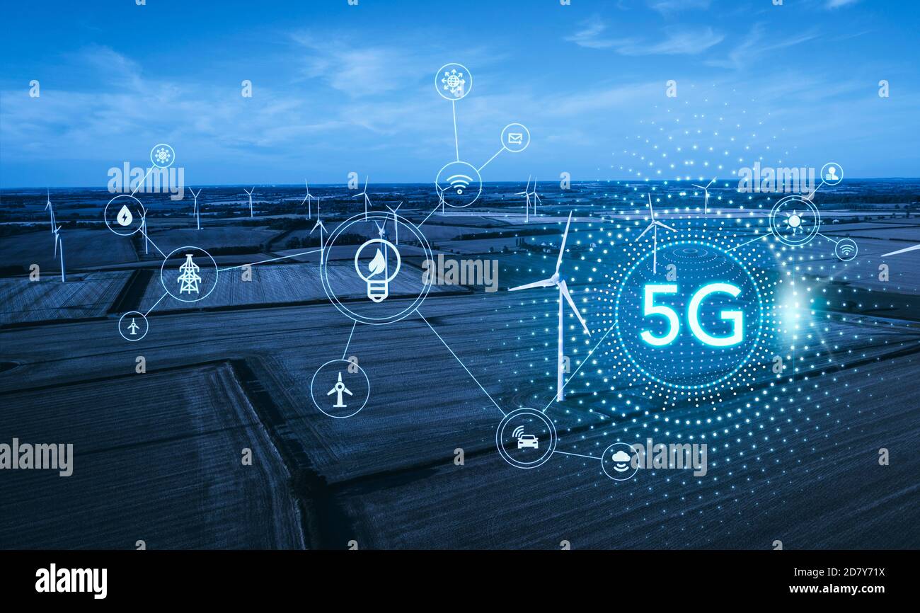 5g revolutionise helping green energy and fast Internet Smart factory ...