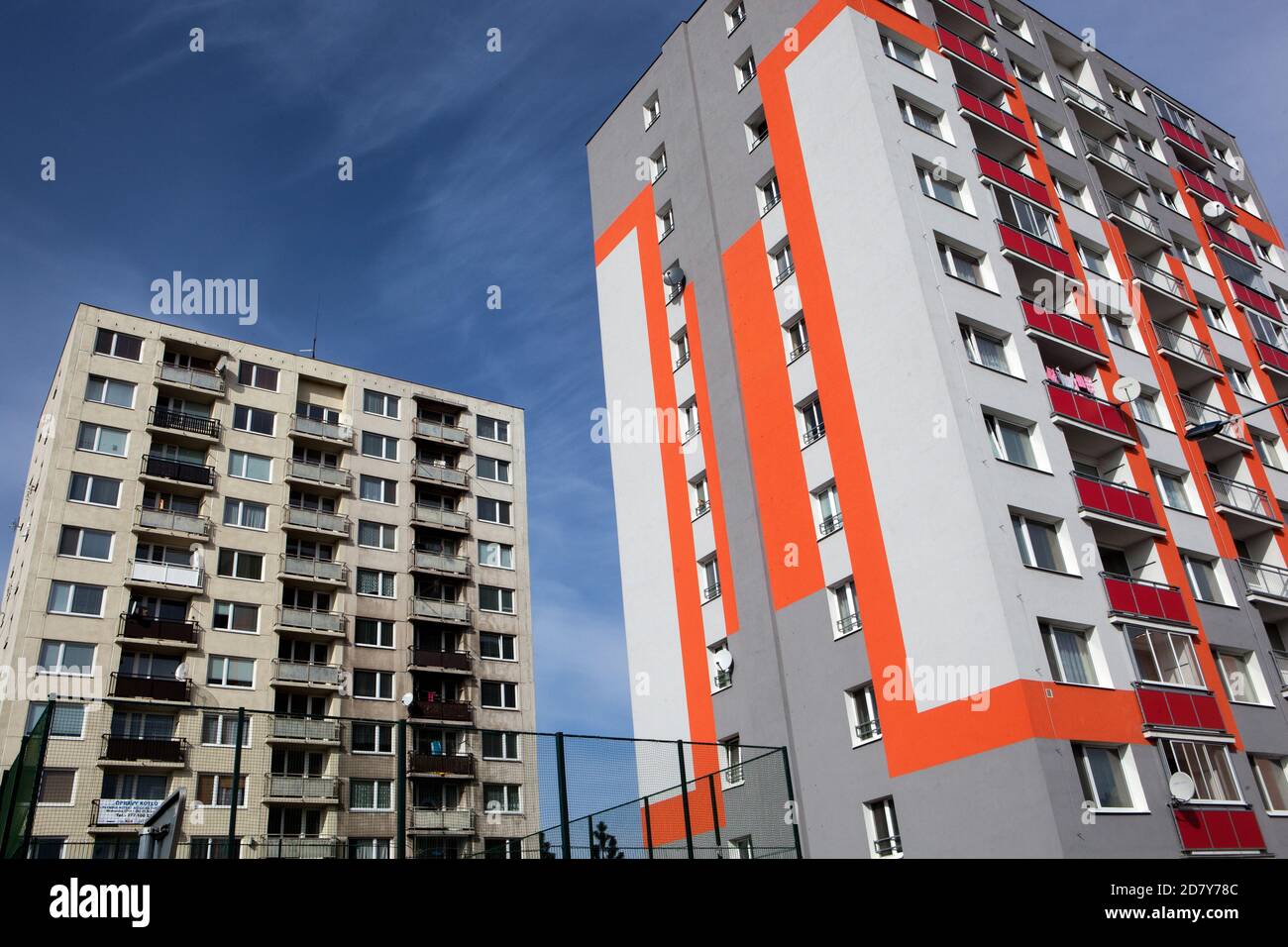 Typical Czech Republic housing estate building from the 80s Stock Photo ...