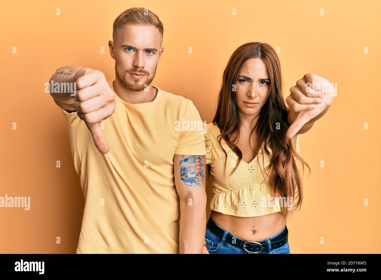 Young couple of girlfriend and boyfriend hugging and standing together ...