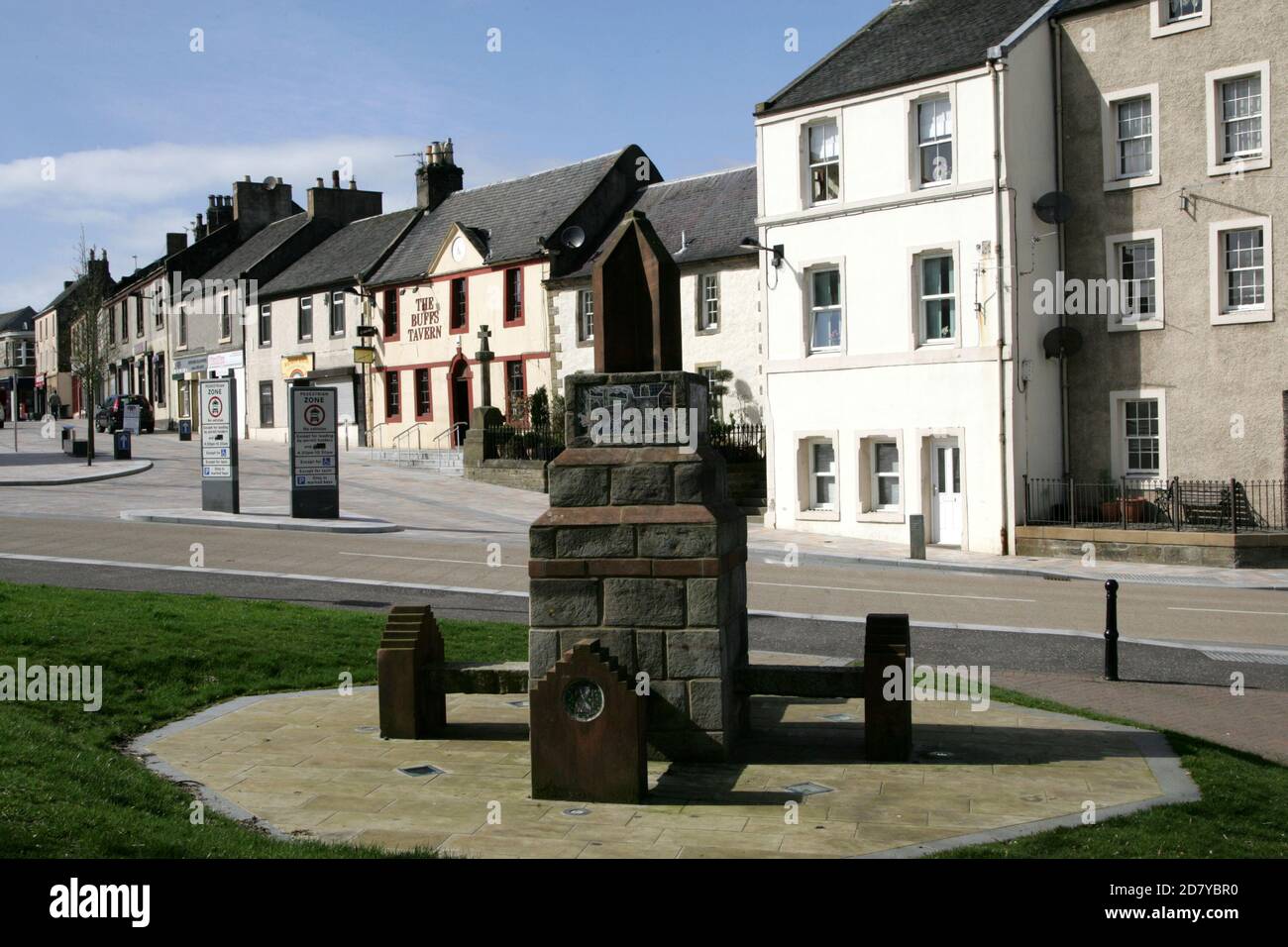 Kilwinning, Ayrshire, Scotland, UK. Showing imporvement on main st new ...