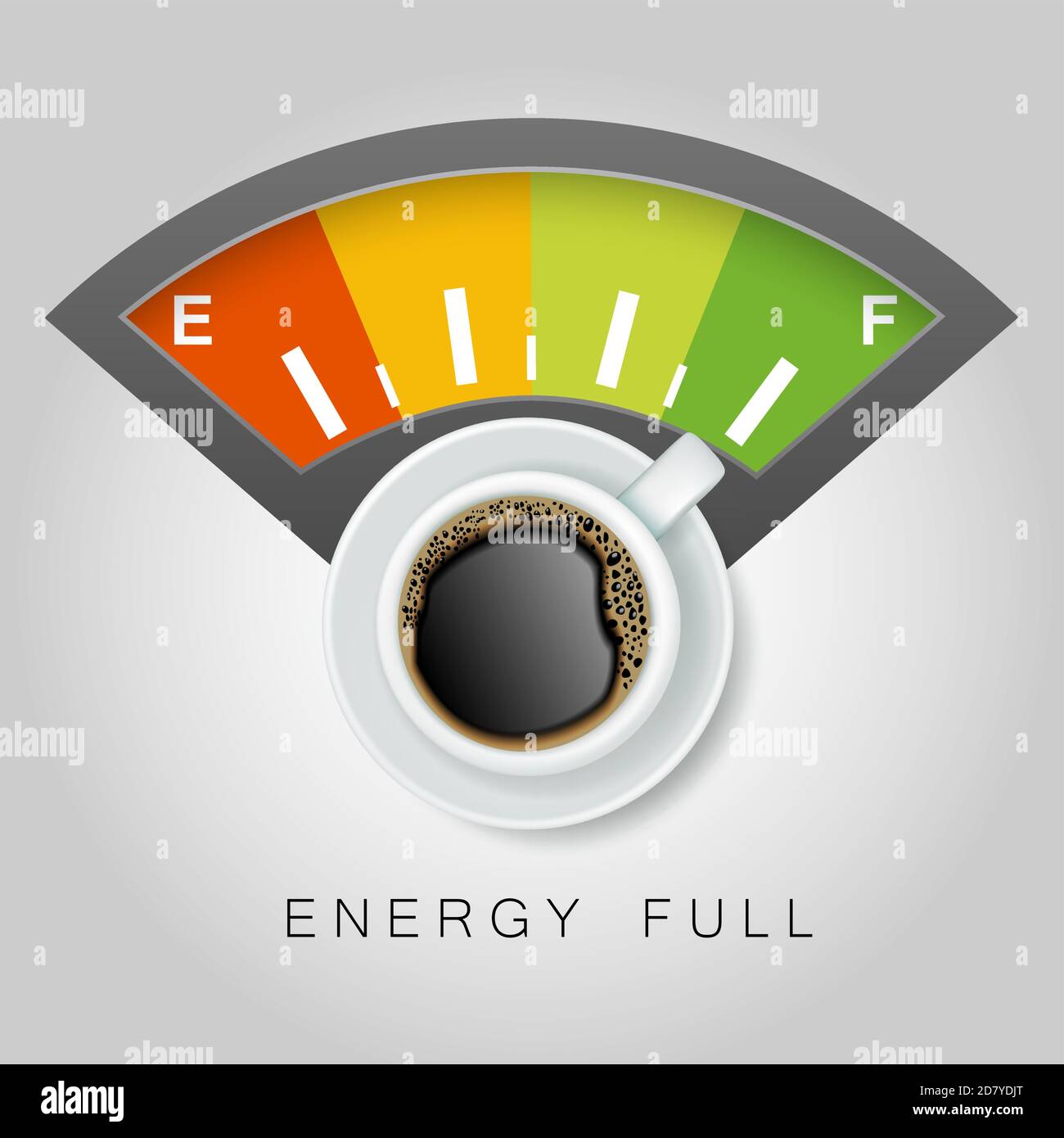 Coffee energy concept vector realistic illustration Stock Vector Image ...