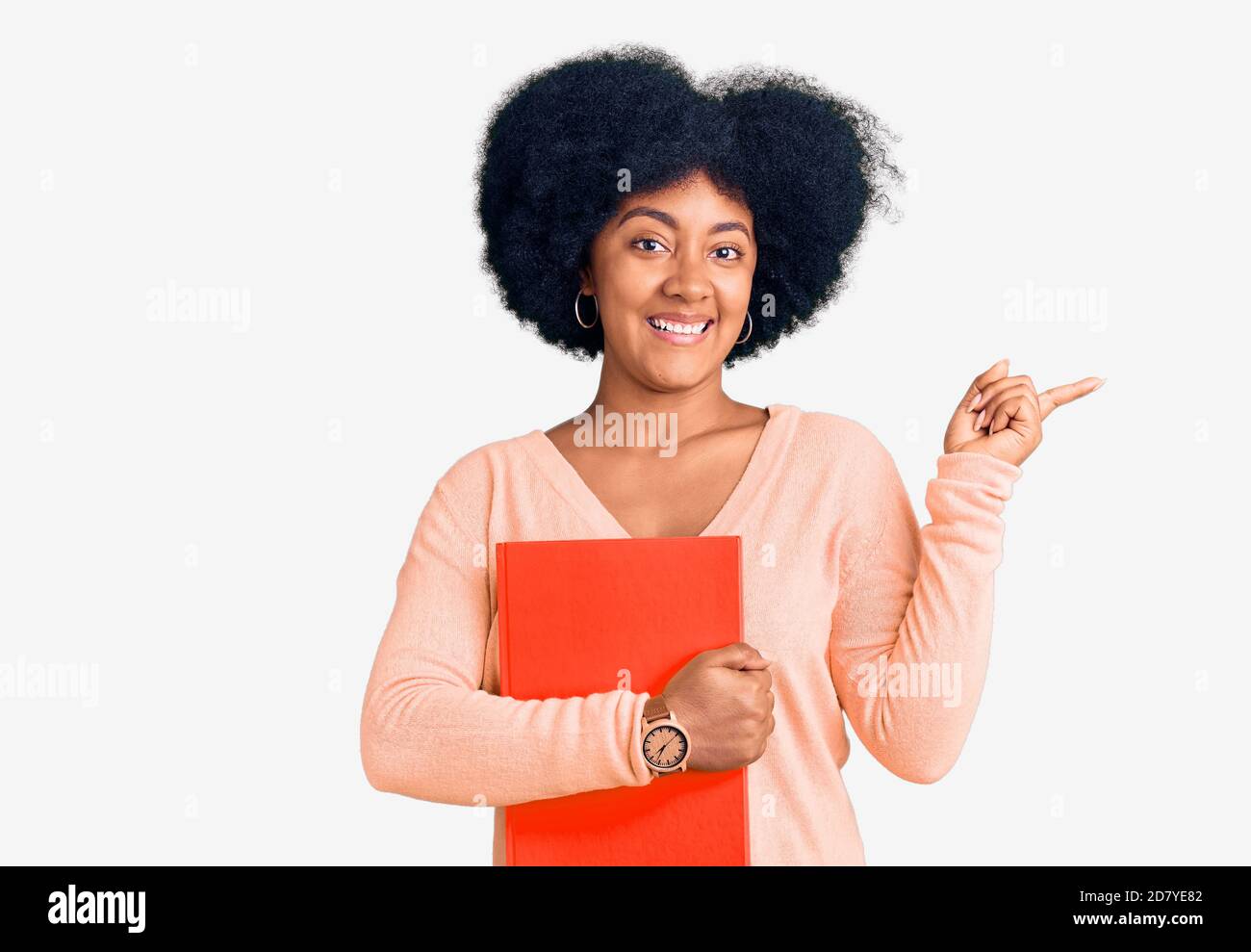 Black student point book girl study hi-res stock photography and images ...