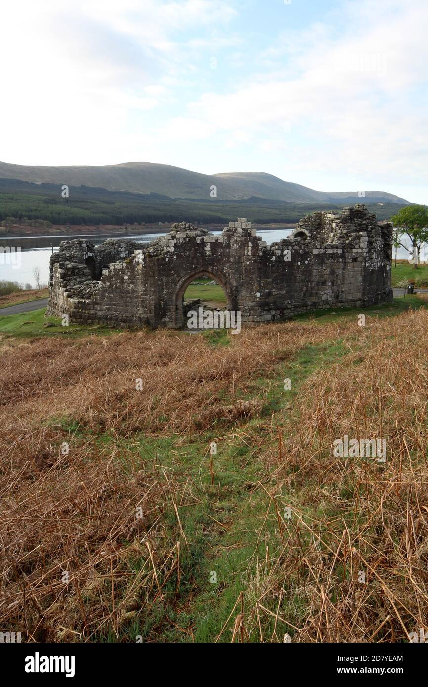 Loch Doon Castle, Dumfries & Galloway Scotland, UK. Loch Doon Castle ...