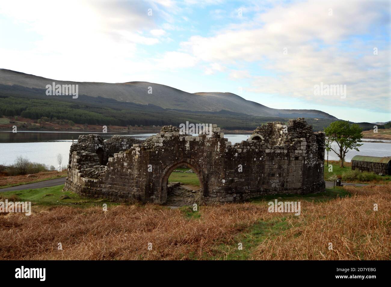 Loch Doon Castle, Dumfries & Galloway Scotland, UK. Loch Doon Castle ...