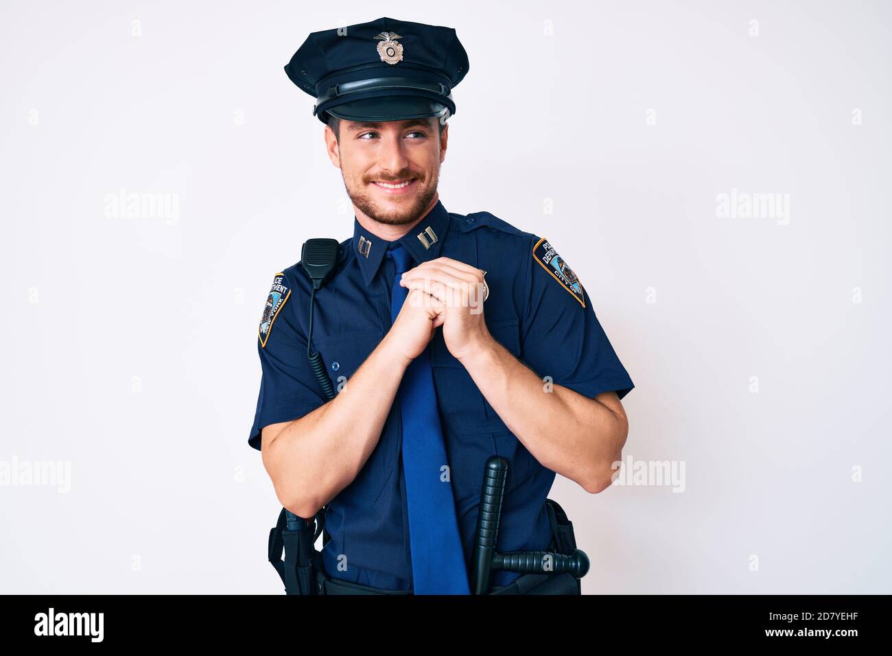 Police laughing young people hi-res stock photography and images - Alamy