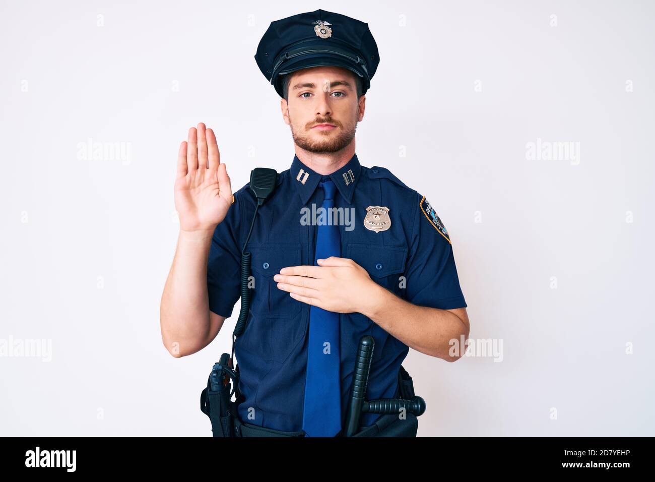 Pledge of allegiance police uniform hi-res stock photography and images ...