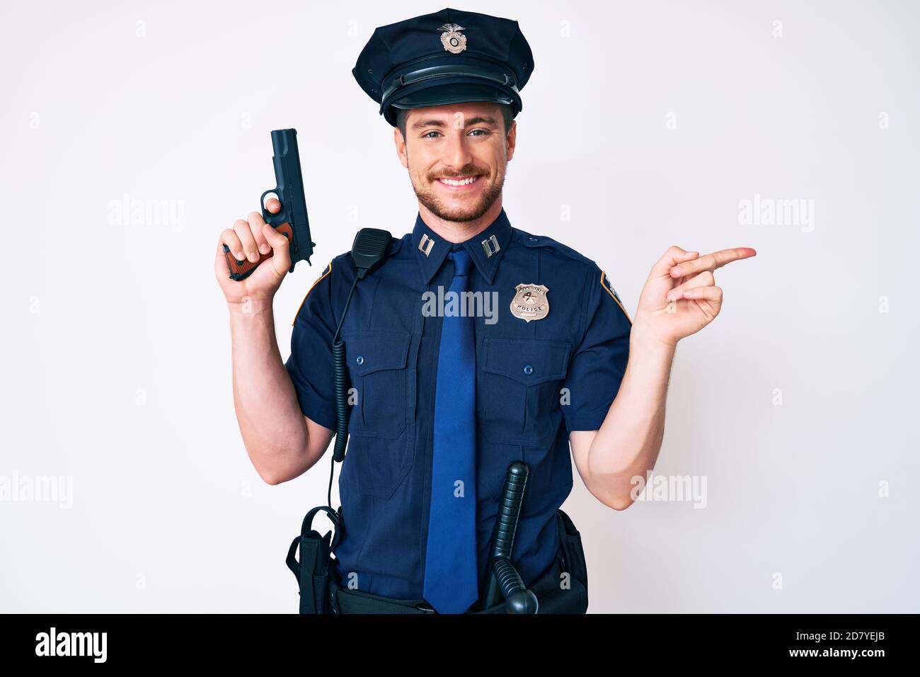 Police Officer With Gun