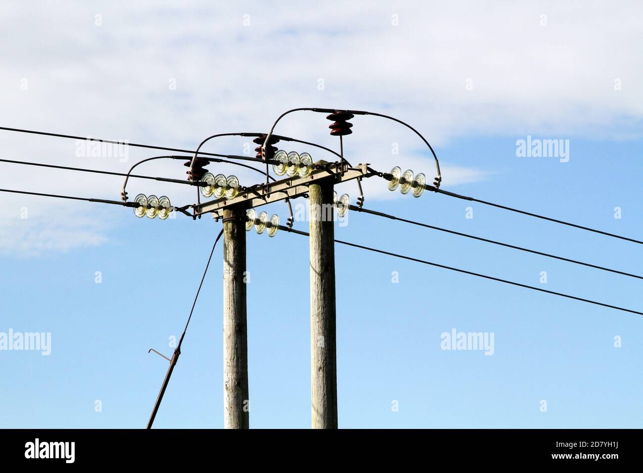 Power lines scotland wooden hi-res stock photography and images - Alamy