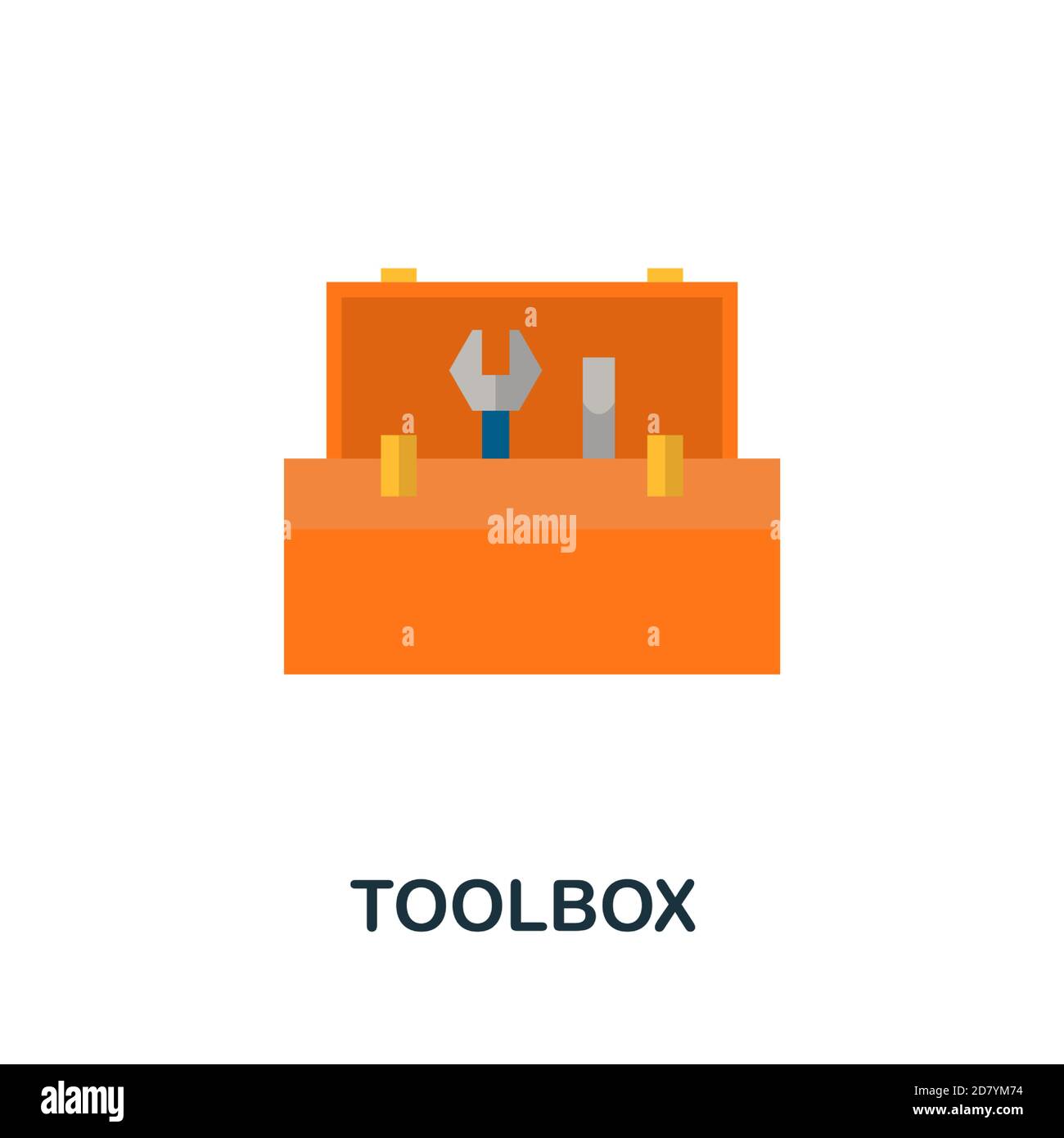 Toolbox icon. Simple element from construction collection. Creative ...