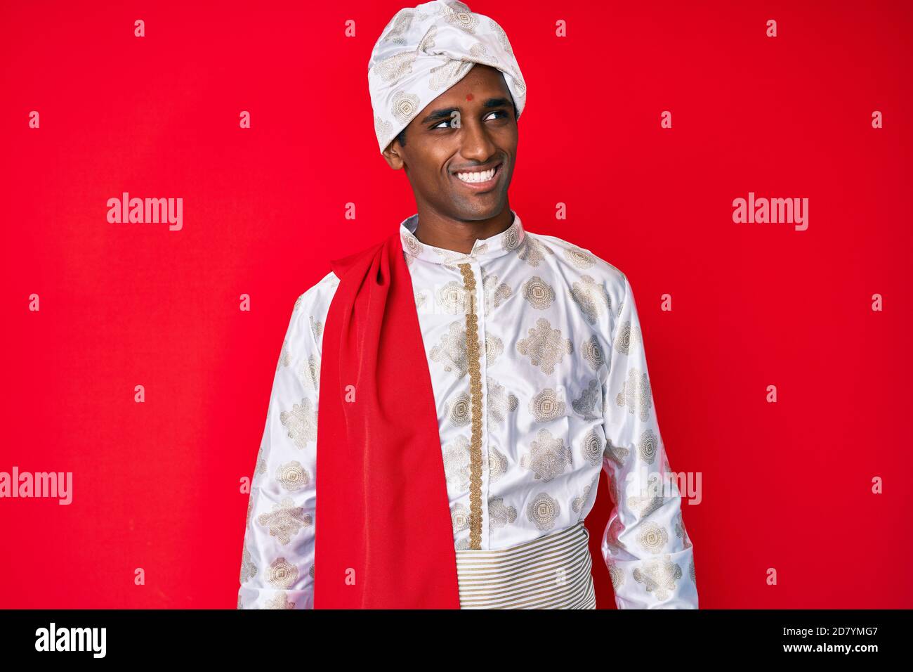 Handsome indian man wearing tradition sherwani saree clothes looking ...