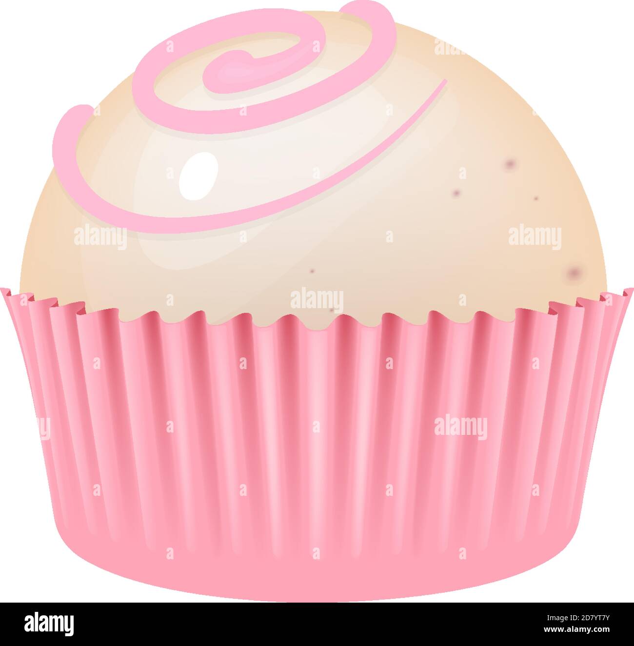 Candy on paper piece, sweet dessert realistic vector illustration Stock ...