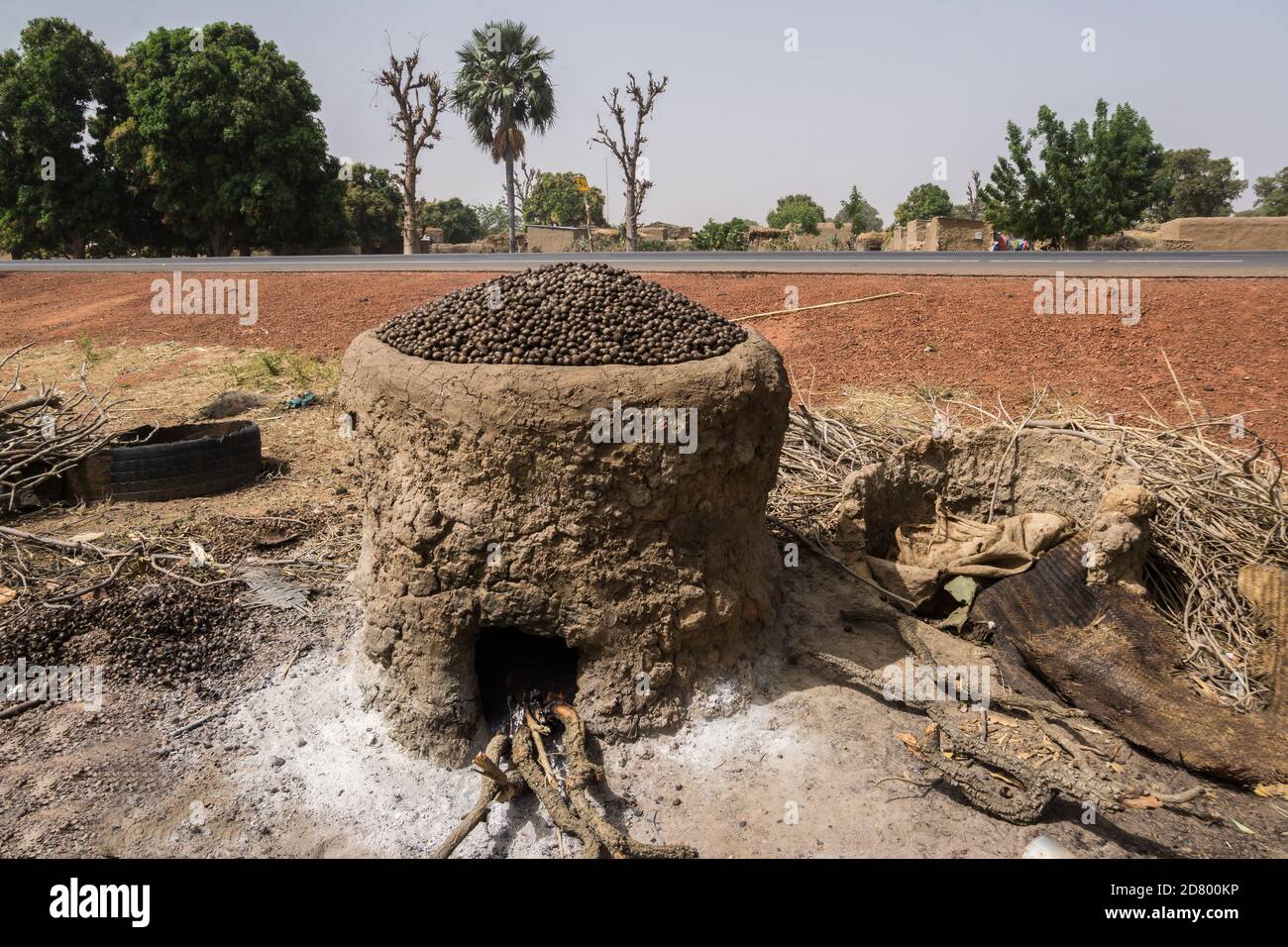 African food pile hi-res stock photography and images - Alamy