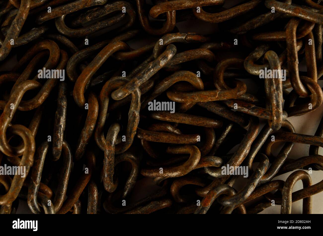 Abstract of Thick Rusty Chain Stock Photo - Alamy