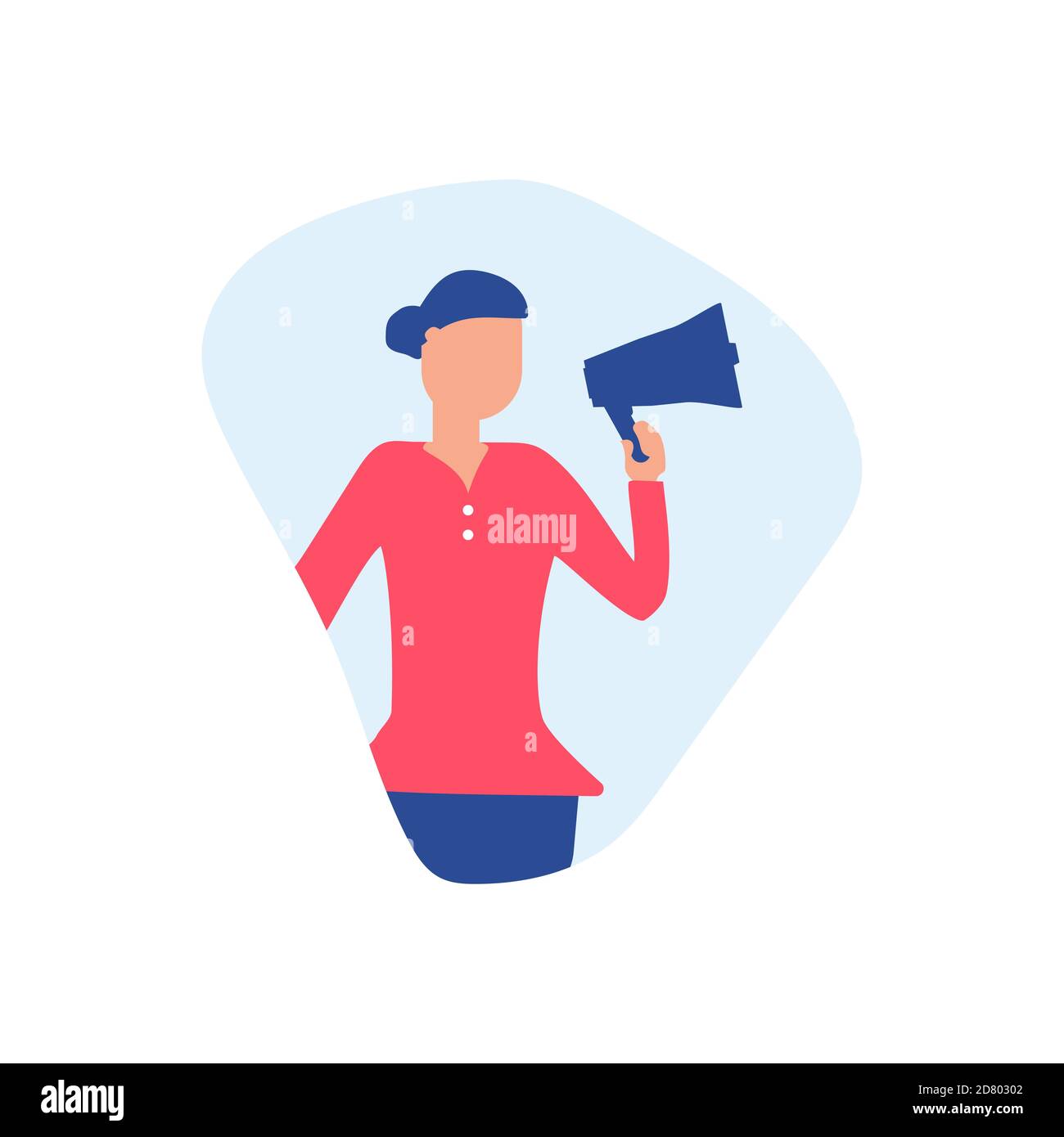 Manager woman speaker icon Cut Out Stock Images & Pictures - Alamy