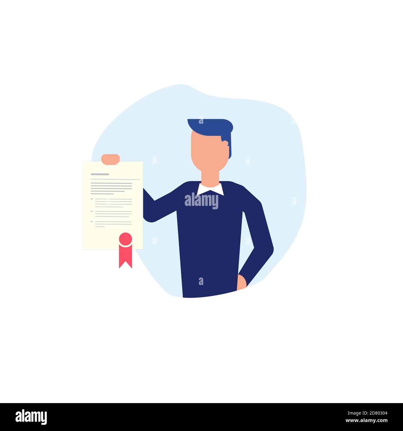 Businessman man deal contract Cut Out Stock Images & Pictures - Alamy