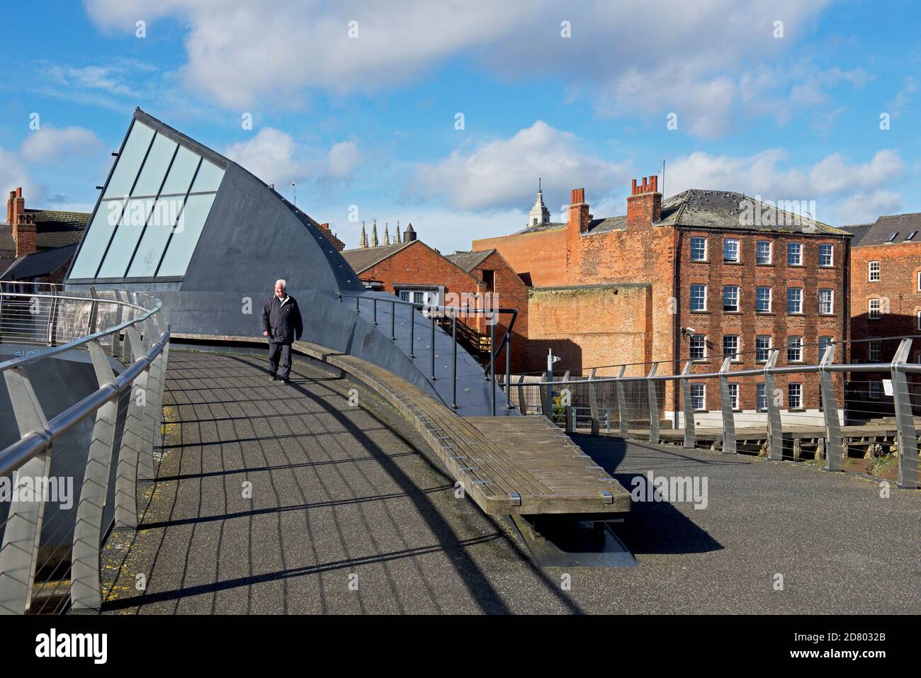 Scale Lane footbridge, Hull, East Yorkshire, Humberside, England UK ...