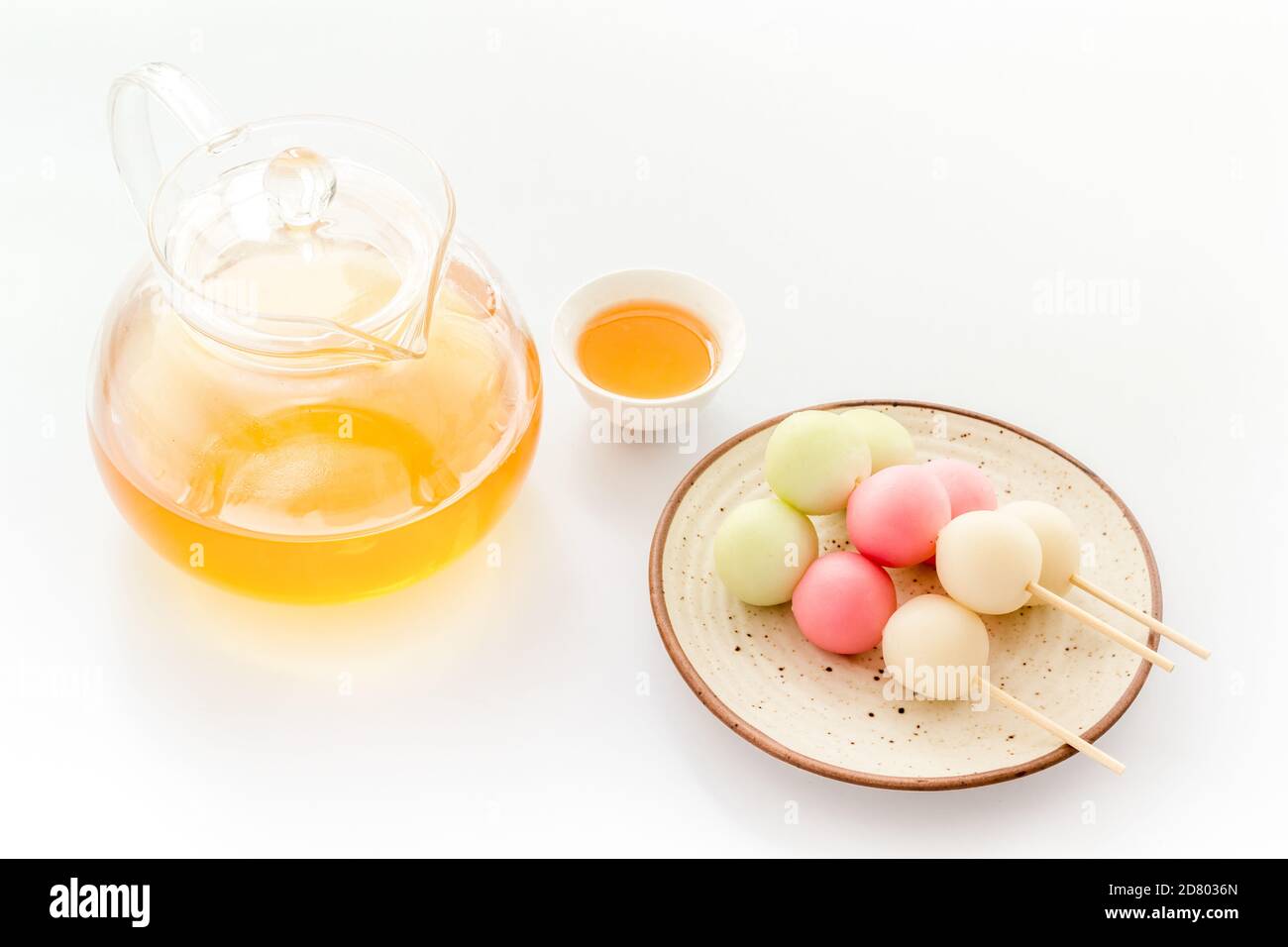 Japanese traditional sweets - dumpling rice cake, close up Stock Photo ...