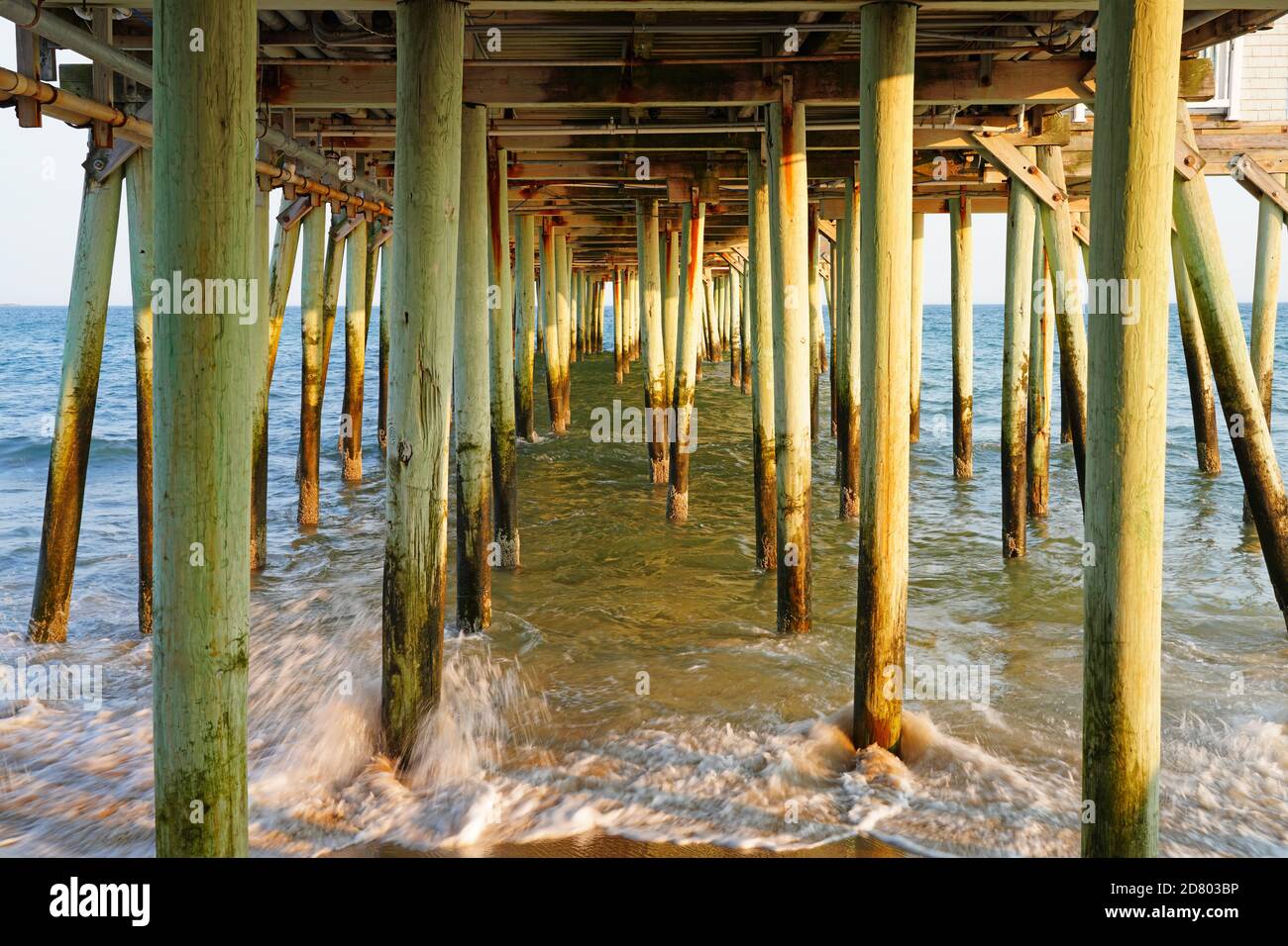 OLD ORCHARD BEACH, ME -9 OCT 2020- View of the landmark The Pier at Old ...