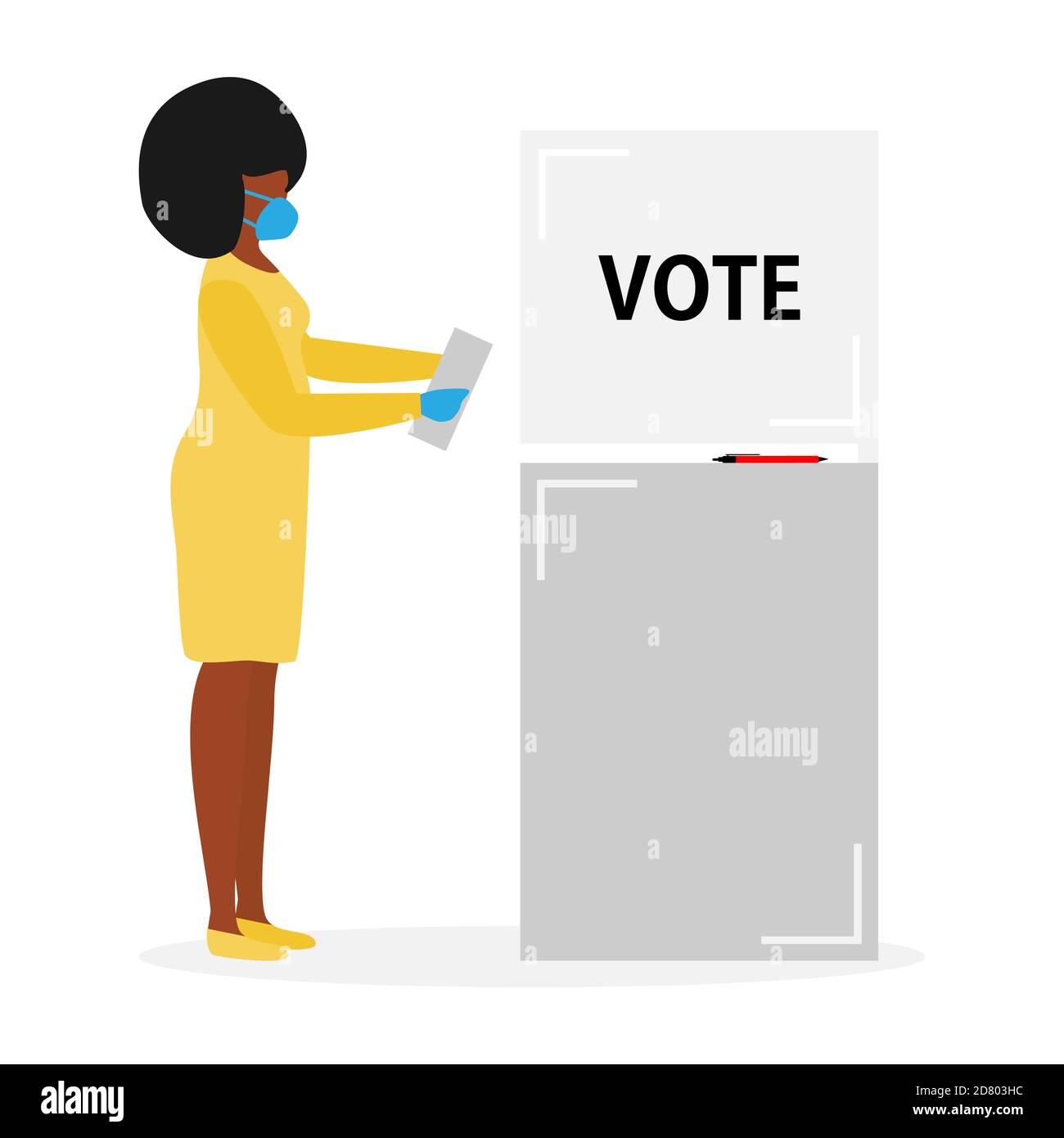 Electoral booth Stock Vector Images - Alamy
