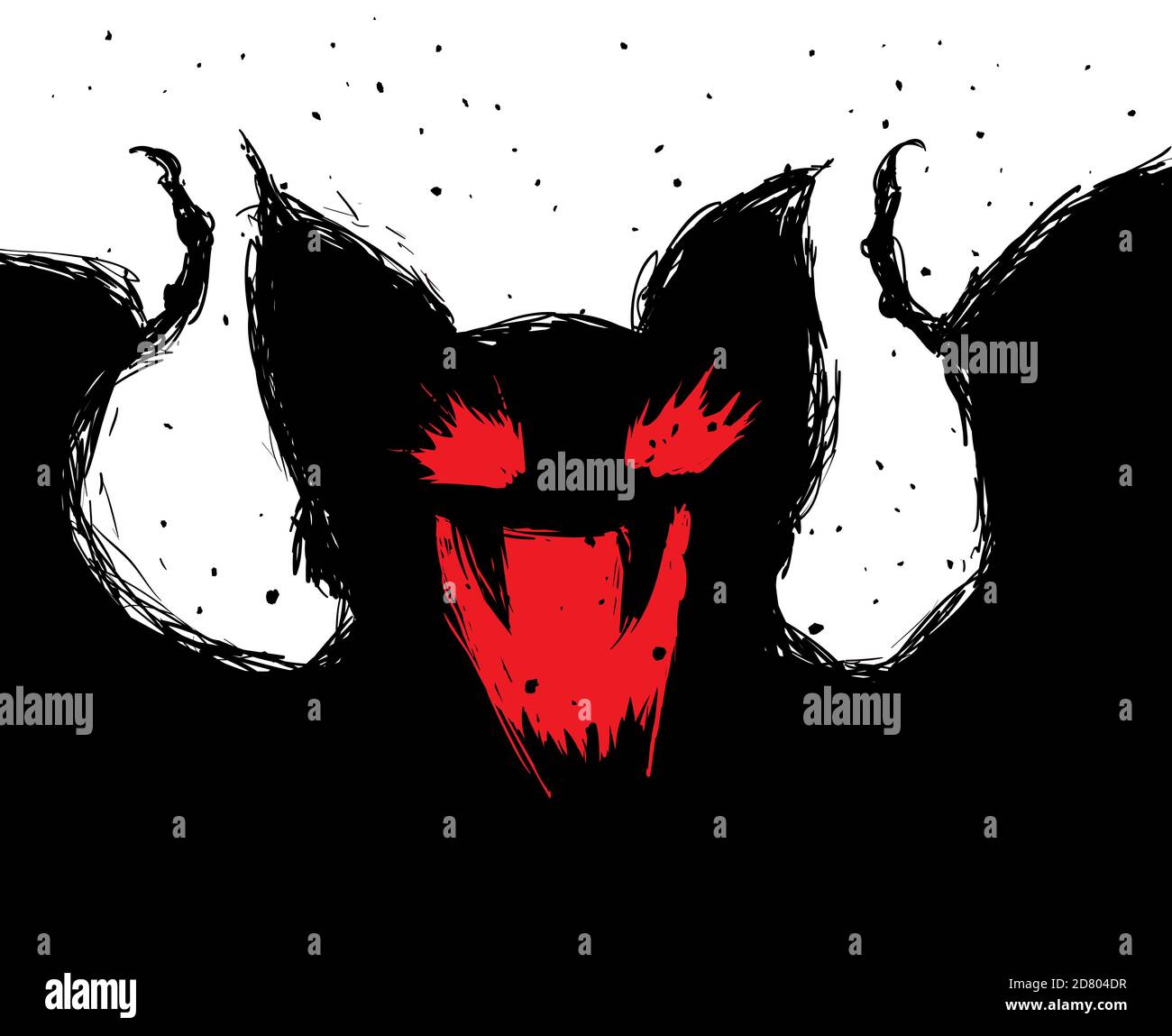 Bat screaming Stock Vector Images - Alamy