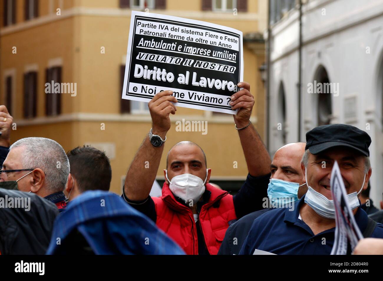 Rome, Italy. 26th Oct, 2020. Demonstration of the workers and holders ...
