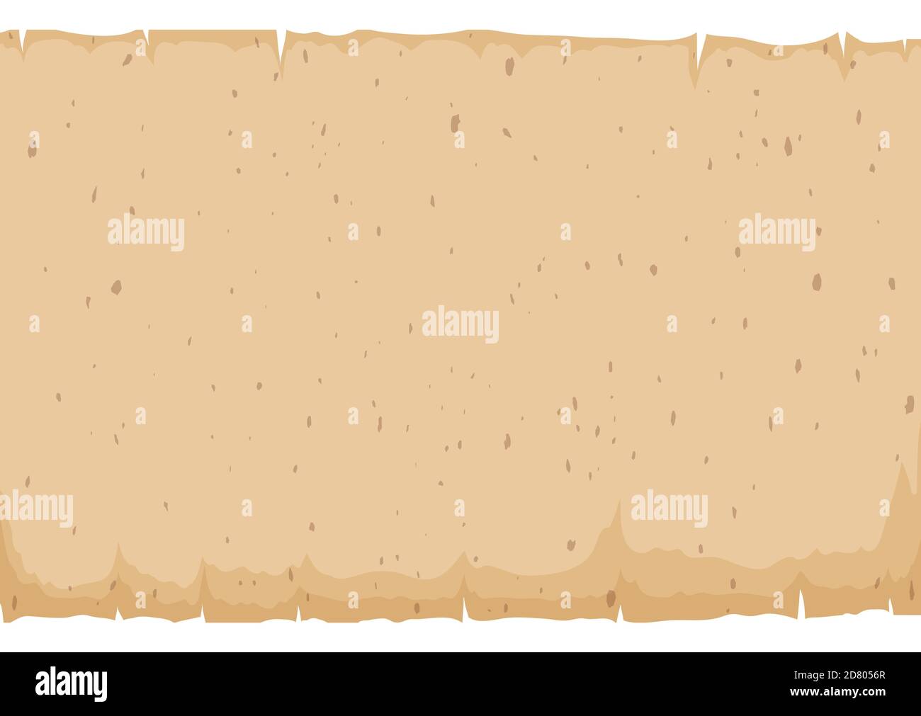 Ancient scroll template with blank space in cartoon style, isolated ...