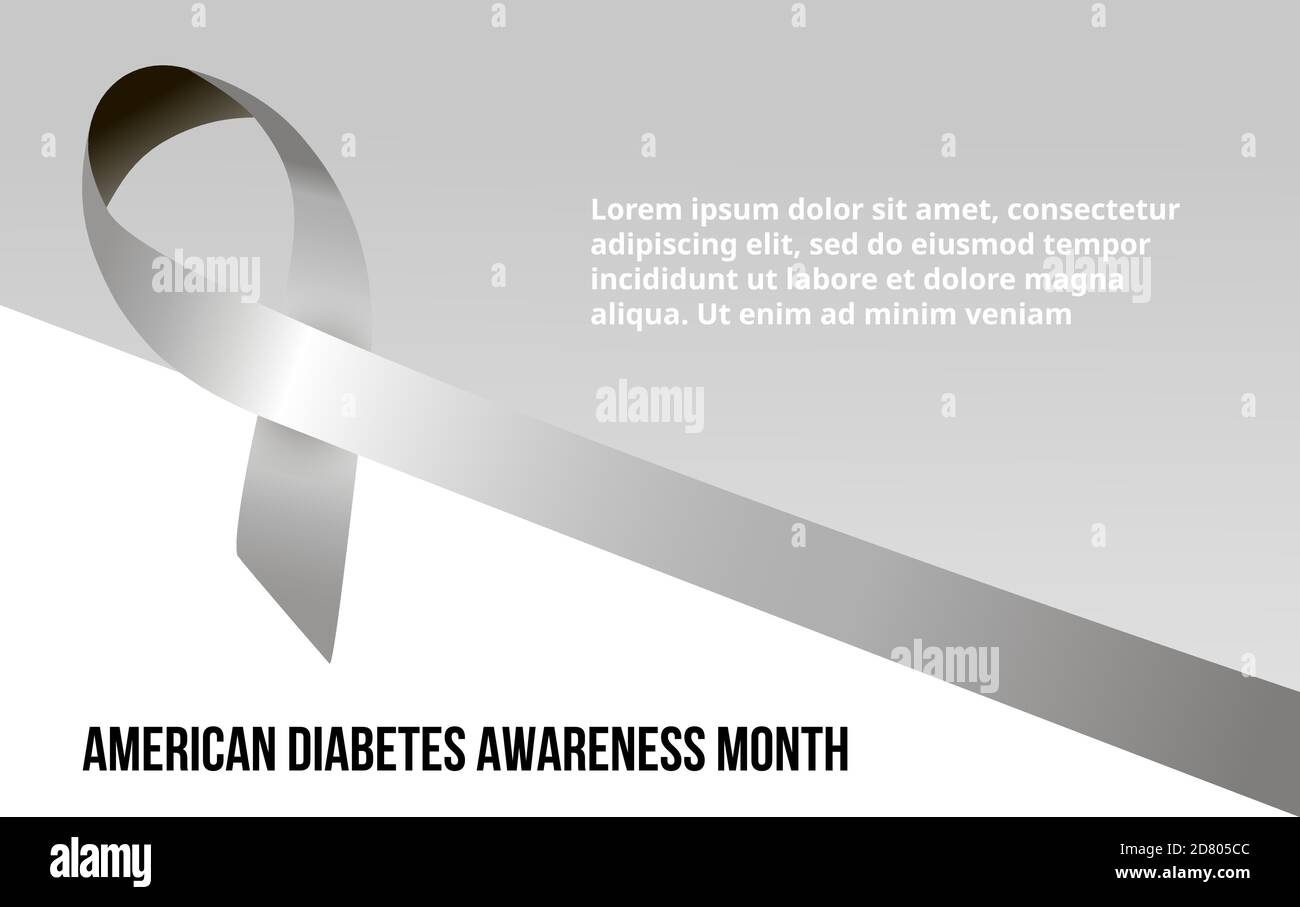 American Diabetes Awareness Month concept vector. Event is celebrated ...