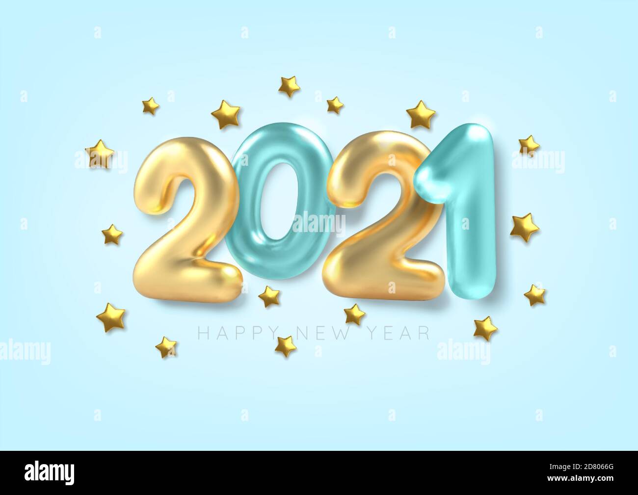 Gold 3d realistic number Stock Vector Images - Alamy
