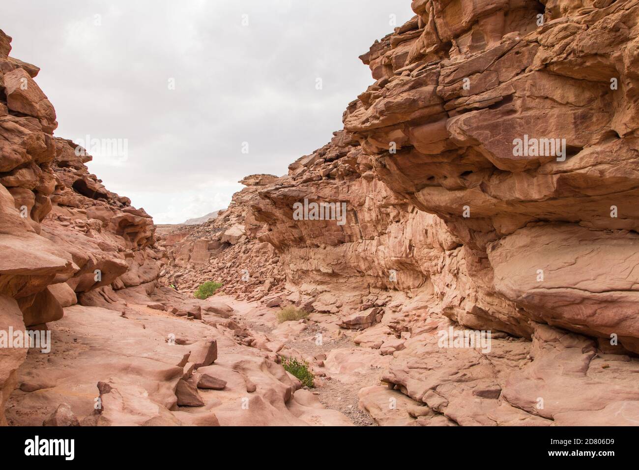Colored canyon with red rocks. Egypt, desert, the Sinai Peninsula ...